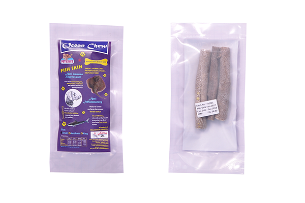 Dog Fish Skin Chews, Packaging Type : Pouch, Packaging Size : 100 gm -1 ...