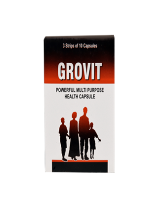 Grovit Herbal Health Capsule, for Supplement Use, Capsule Type ...
