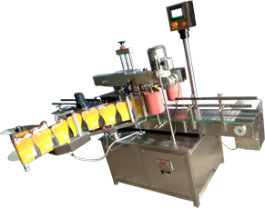 Labeling Machine For Big Container - Boss Packaging Solutions Pvt Ltd ...