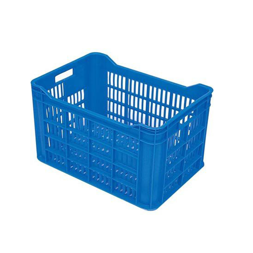 Rectangular Polyvinyl Chloride (PVC) plastic crates, Capacity : 50 -100 ...