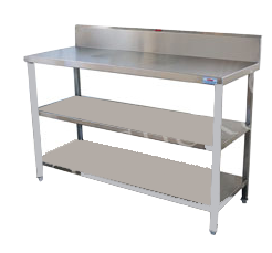 Rectangular Stainless Steel Working Service Table, Color : Silver at Rs ...
