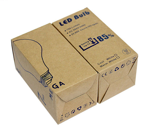 LED Bulb Carton Box, Paper Type : Corrugated Board, Shape : Rectangular ...