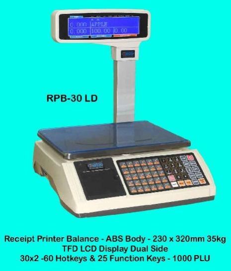 Receipt Printing Scale (RPB-30 LD), Style : Thermal Printer at Best ...