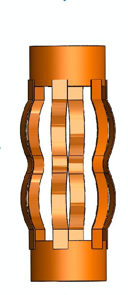 Brown Slip On Welded Semi Rigid Bow Spring Centralizer - Crimson ...