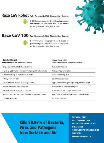 RAZE COV UVC DISINFECTION SYSTEM, Certification : ISO 9001:2008 at Rs ...