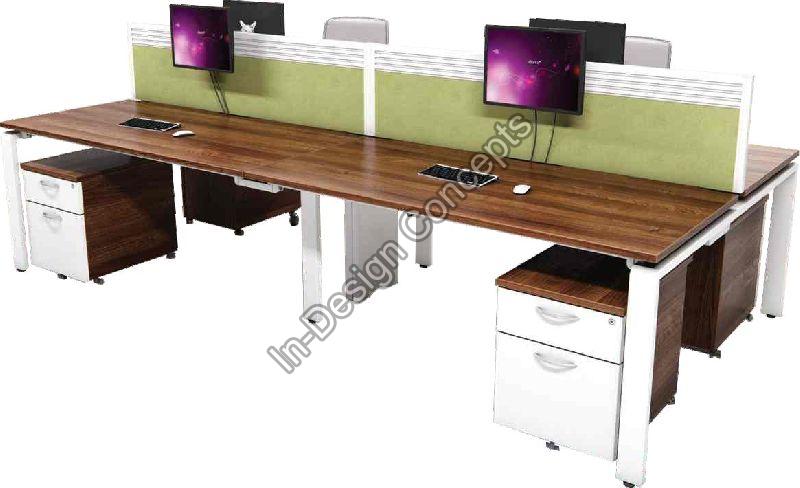 Rectangular Desking System, Material : Table Top 25mm Thk Prelam ...