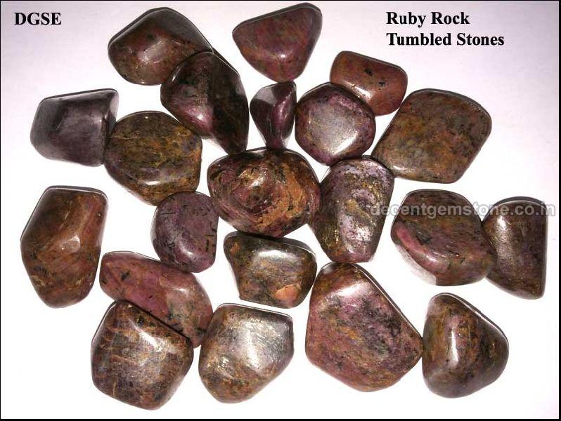 Gemstone Ruby Rock Tumbled Stones - Decent Gemstone Exports, Anand, Gujarat