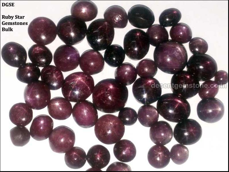 Ruby Star Gemstones, for Jewelry Making, Gemstone Type : Synthetic (lab ...
