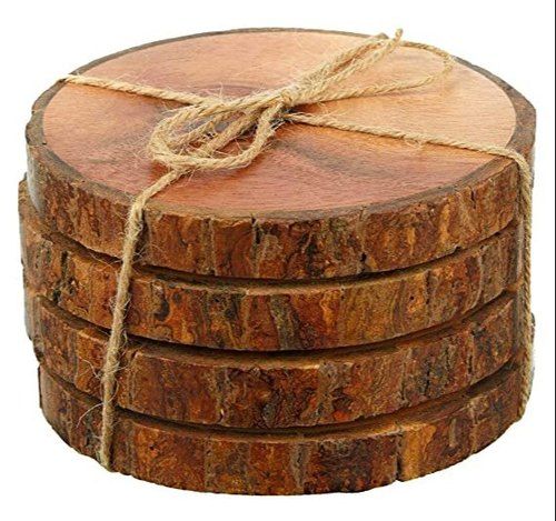 Wood Log Coaster, Shape : Round at Rs 35 in Saharanpur - ID: 6123196 ...