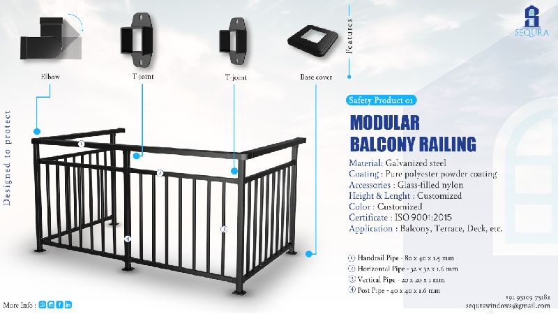 Modular Railing System by SeQura Products, modular railing system from ...