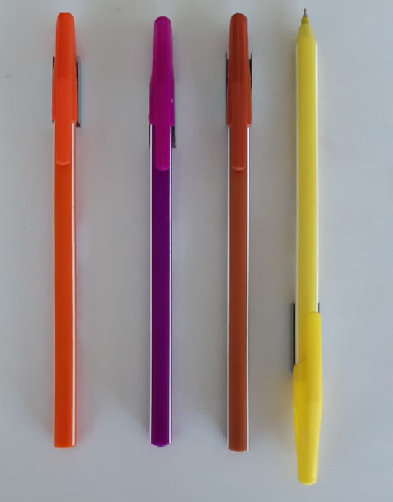 Black Plastic Triangle Ball Pen, Packaging Type : Packet, Length : 4 ...