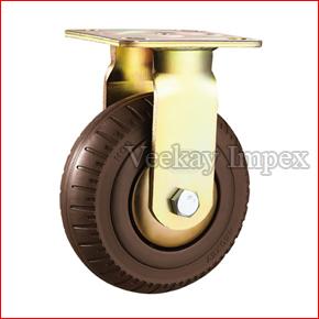 Foam Rubber Fixed Semi Pneumatic Caster Wheels by Veekay Impex from ...