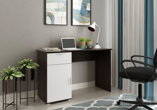 Study Table with Drawer and Cabinet - Wooden Street Furniture, New ...