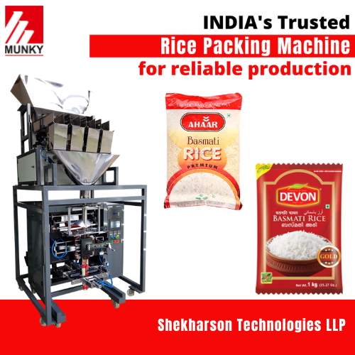 Rice Packing Machine, Automatic Grade : Fully Automatic - SHEKHARSON ...
