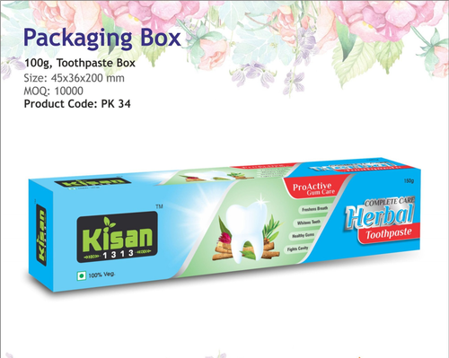 Toothpaste Packaging Box, INR 2.70 / Piece by Suryansh Enterprises from ...