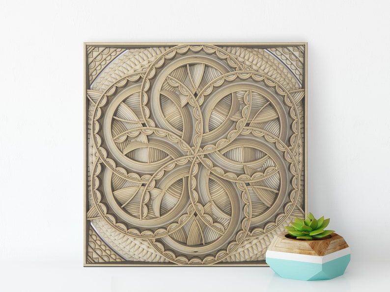 The Circle Multilayer Stacked Wooden Wall Art at Rs 7200 in Ahmedabad ...