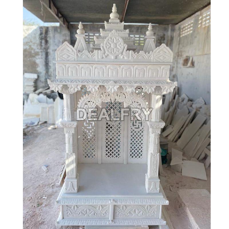 Dealfry white stone handmade pooja temple at best price INR 9,999INR 1. ...