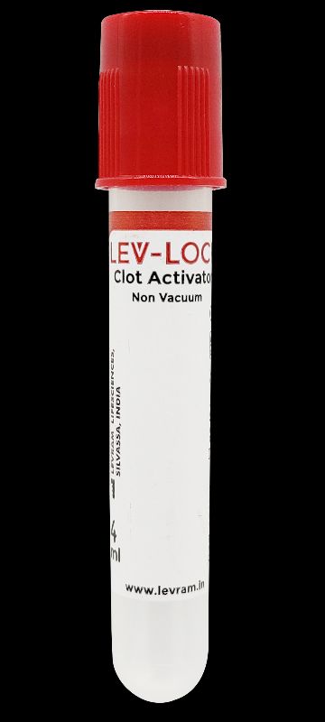 LEVRAM LEV-LOCK clot activator tube, Shape : Round at best price INR 2. ...