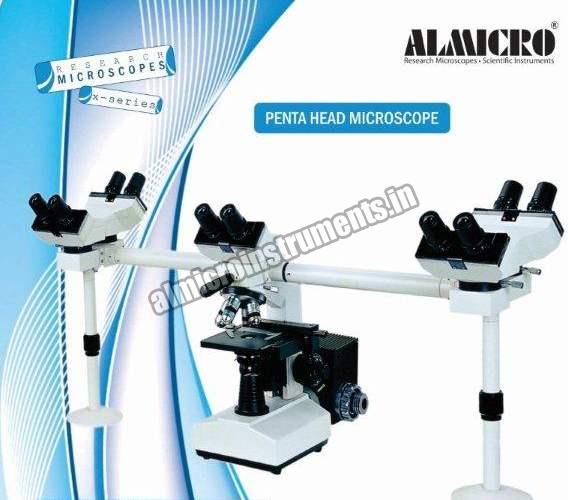 Almicro X-555 Penta Head Microscope at best price in Ambala Haryana ...