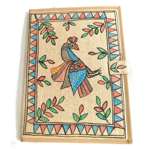 Peacock Printed Jute File Folder, INR 220 / Piece by Chaitanya ...