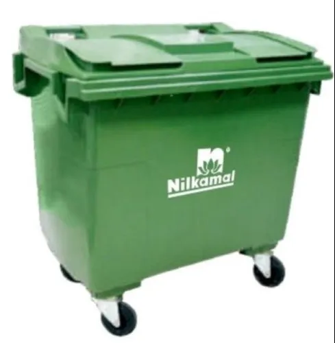 Rectangular PVC Plastic Nilkamal Plastic Dustbin, Color : Green at Rs ...