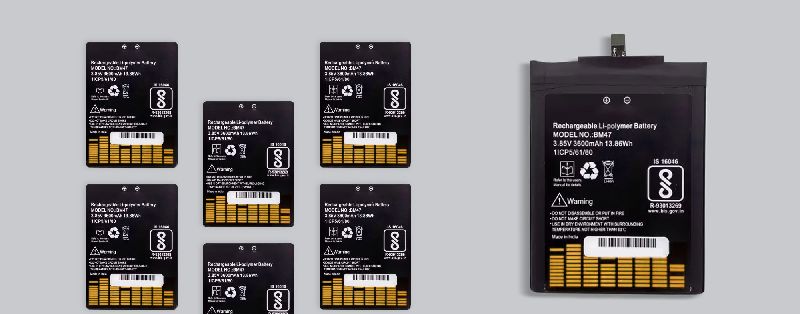 Printed Glossy Lamination Battery Labels, Packaging Type : Roll at Best ...