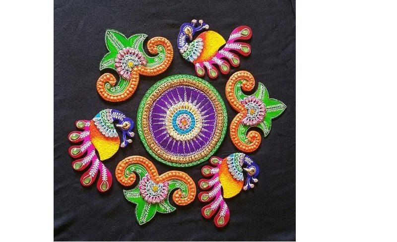 Fancy Wooden Rangoli at best price INR 280 / Piece from Maahi Creation ...