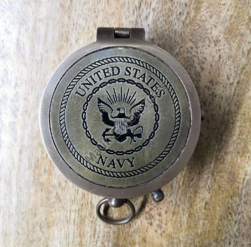 Brass United States Navy Compass, for Gift Item, Packaging Type ...