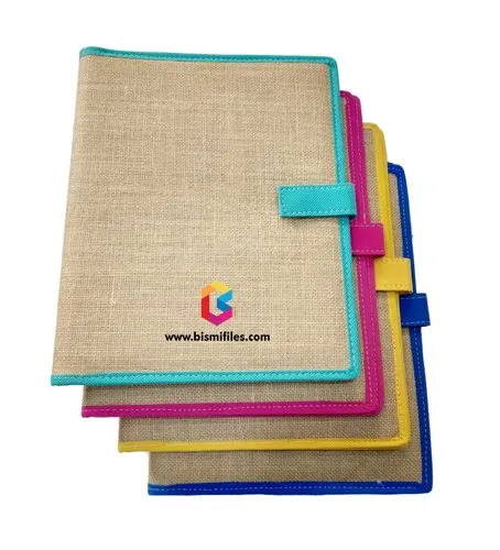 Jute file Folder, Size : A4, INR 120 / Piece by Bismi Trading Company | ID - 6740956