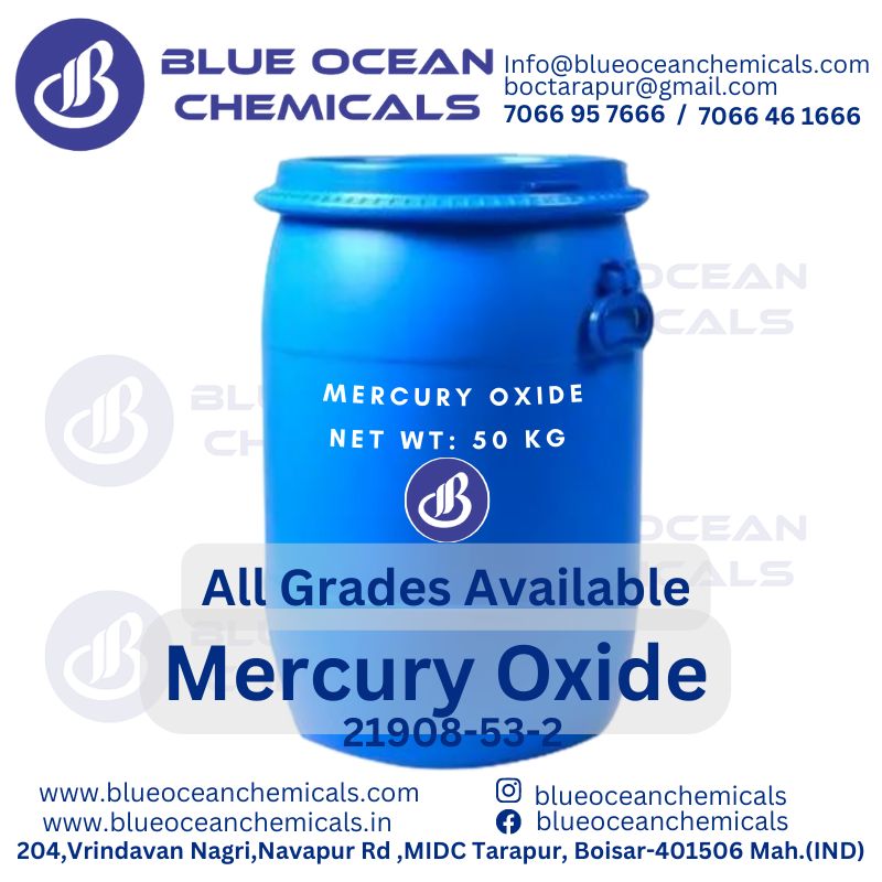 Mercury Oxide Purity 99 By Blue Ocean Chemicals From Mumbai