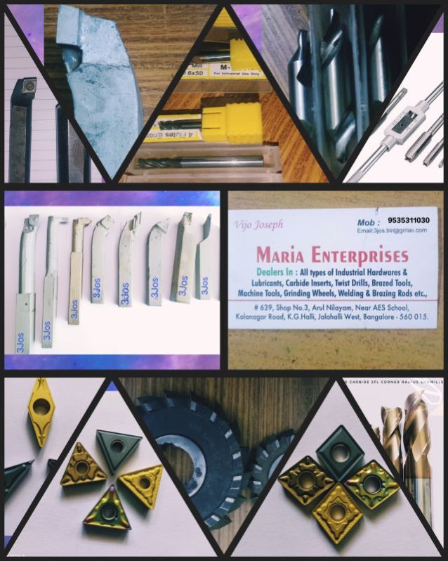 Maria Enterprises in Bangalore - Distributor of Carbide Brazed Cutting ...