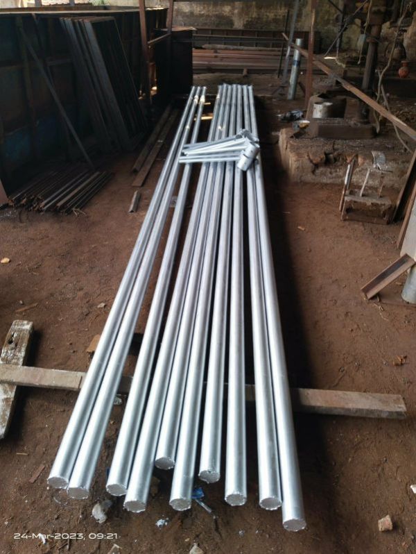 Galvanized Bhusan Polished Steel Tubular Poles, For Lighting, Grade ...