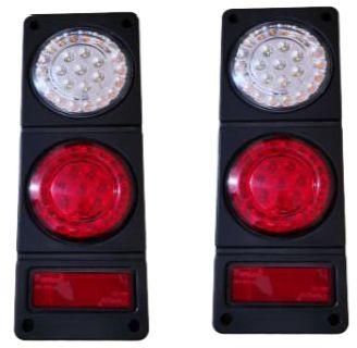 Polished Plastic LED Round Combination Lamp, for Automotive, Commercial ...