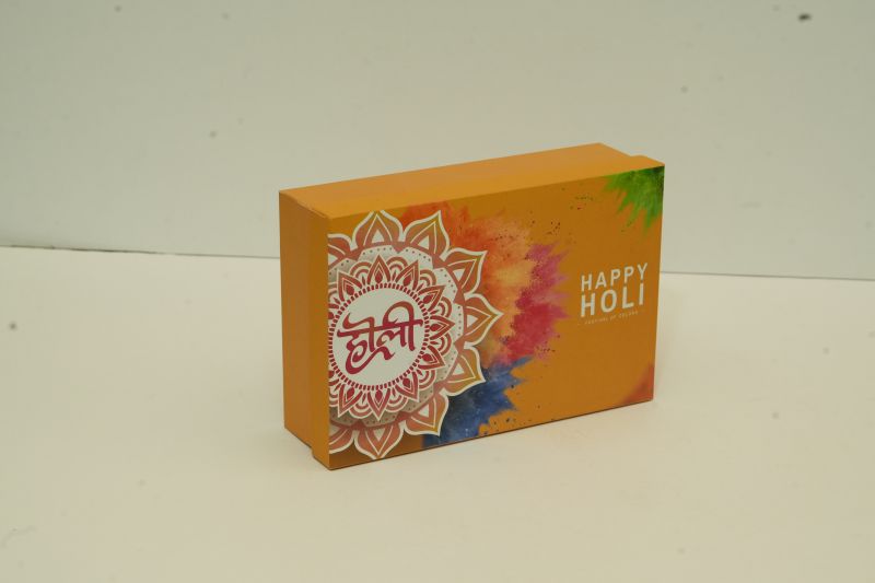 Rectangular Paper Holi Hamper Packaging Box, Feature : Superior Quality ...