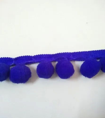 Multi Color Pom Pom Lace at Best Price in Surat | Mansarovar Zari Art