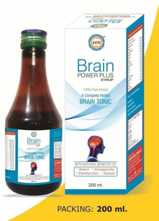 Brain Memory Power Syrup, For Health Supplement, Strong Nervous System ...
