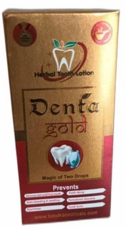 Denta Gold Herbal Tooth Lotion, for Teeth Cleaning, Packaging Size : 30 ...
