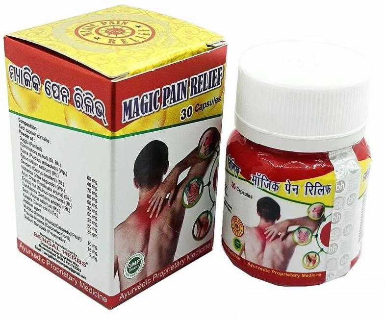 Magic Pain Relief Capsule, Feature : Effective, Shelf Life : 2years at ...