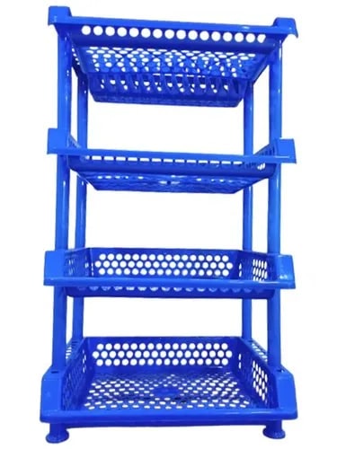 Blue Plastic Rack, Shape : Rectangular - Three Star Plasto Products ...