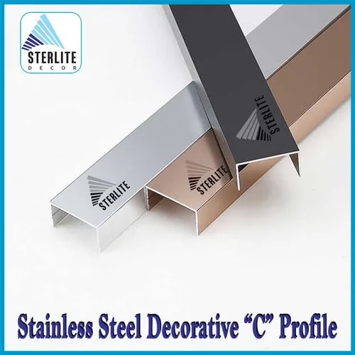 Stainless Steel Decorative C Profile, Application : Construction ...