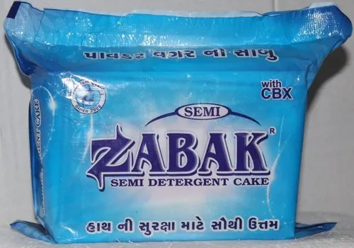 Zabak Semi White Detergent Soap, Packaging Type : 5Piece Packet x 8 ...