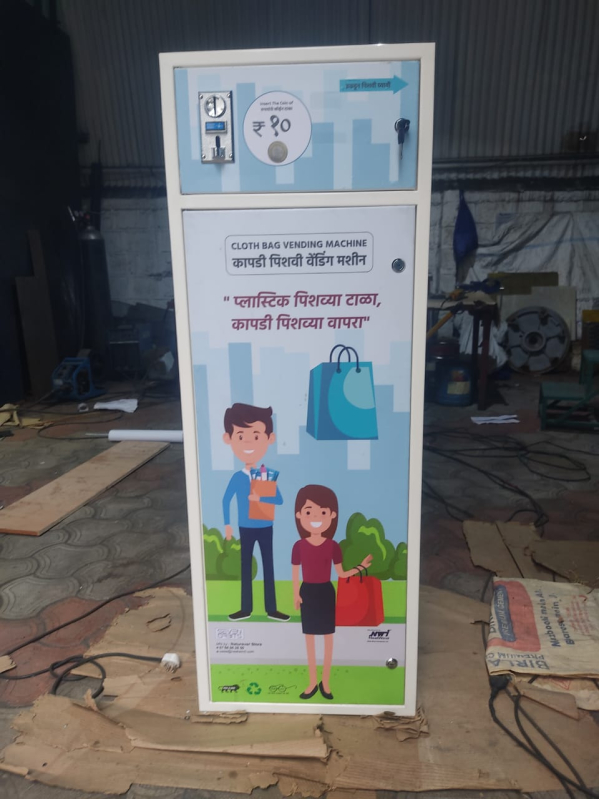 Rectangular sheet metal Cloth Bag vending machine, Packaging Type ...