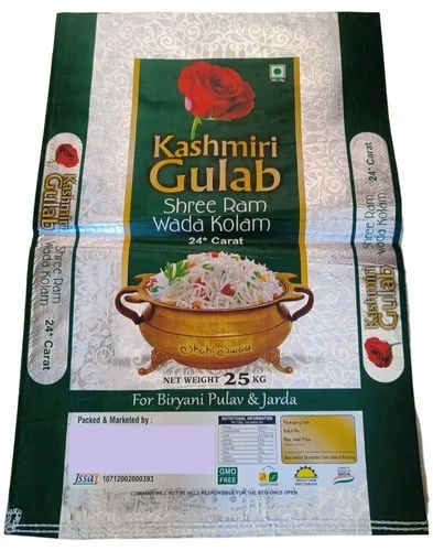 25Kg Polypropylene Woven Rice Bag, Feature : Easy to Carry, Color ...