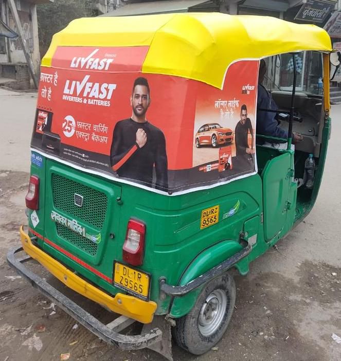 Auto Rickshaw Advertising Services - Media Space, Delhi