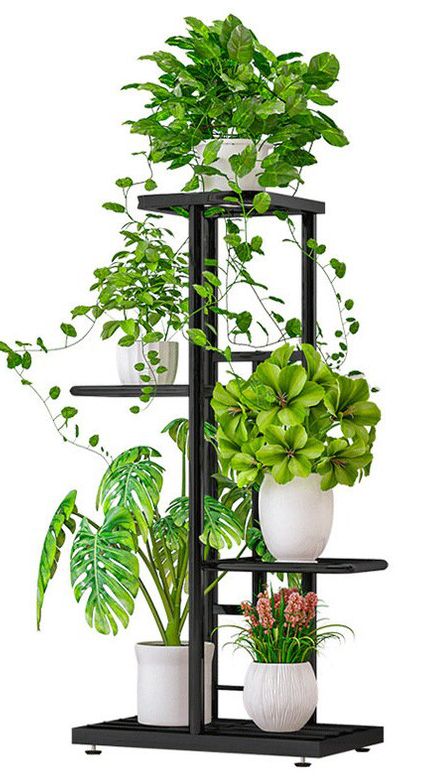 4 Tier Multi Plant Stand, Color : Black, Golden - Handicraftor ...