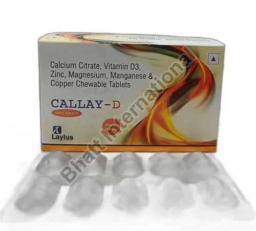 Callay-D Tablets, for Clinical, Hospital, Personal, Packaging Type ...