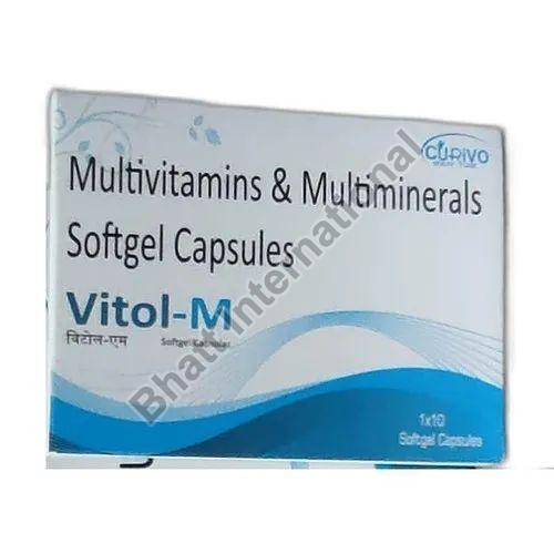 Vitol-M Softgel Capsules, for Hospital, Clinical, Personal, Packaging ...