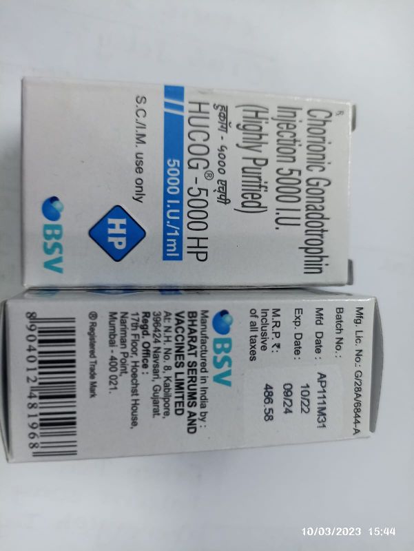 hucog 500hp human chorionic gonadotropin injections, Medicine Type ...