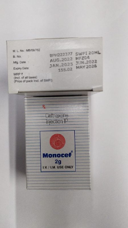 Moncef 2g Ceftriaxone Injection at Rs 90 / VIAL in Mumbai | K. K ...
