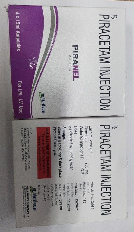 Pirapil Injection (Piracetam 200mg), for COMMERCIAL, Type Of Medicines ...